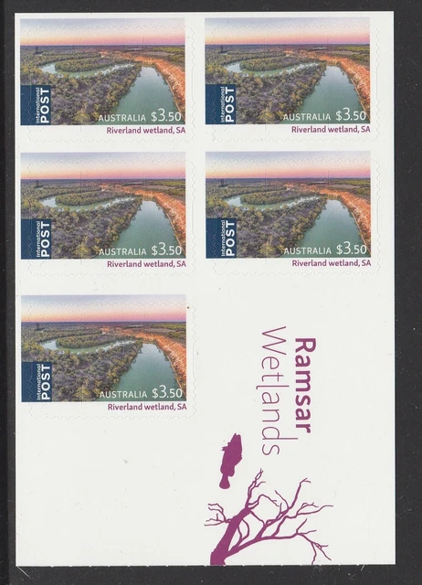 AUSTRALIA - 2021 RAMSAR Wetlands 5 x $3.50 P&S INTERNATIONAL Stamp ...