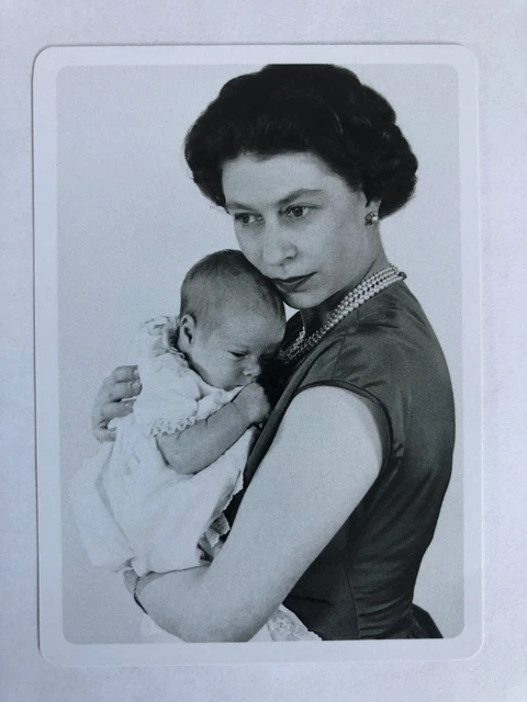 PRINCESS ELIZABETH II Queen Pram Royalty Babies Swap Playing Card ...