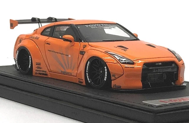 IGNITION MODEL 1/43 IG2269 LB-WORKS GT-R R35 Orange Métallique Modèle ...