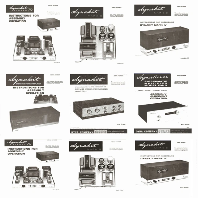 DYNACO TUBE AMPLIFIER Pre Amp Tube Amp Service Manual Manuals Audio ...
