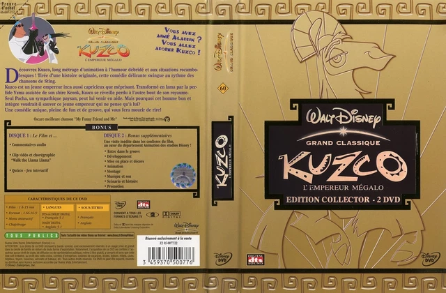 EDITION COLLECTOR 2 dvd Kuzco l'Empereur Mégalo Walt Disney Classique N°60 TBE EUR 11,00 ...