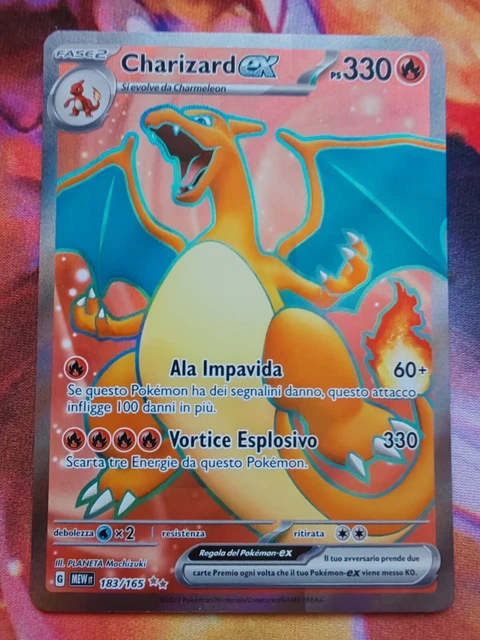CHARIZARD EX FULL Art Pokemon 151 183/165 Mint Ita Carte Pokémon EUR 54 ...