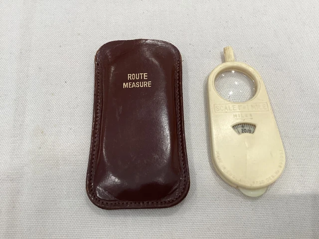 VINTAGE PATHFINDER MAP Route Distance Measure Opisometer Curvimeter ...