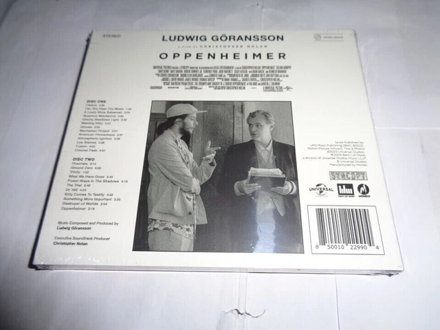Oppenheimer Soundtrack Ludwig Goransson 2cd New Sealed Eur 85 51