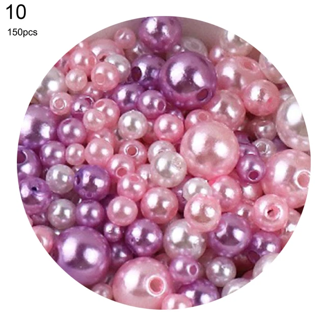 150PCS/BAG 3-8MM FAKE Pearls Smooth Eco-friendly Jewelry Diy Craft Fake ...