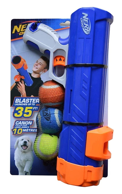 NERF DOG TENNIS Ball Launcher Mini Blaster For Small Dogs Fires 35ft 3 ...