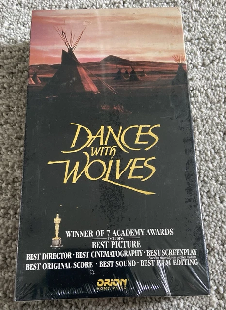 DANCES WITH WOLVES VHS 1990 First Release Orion Watermark Factory ...