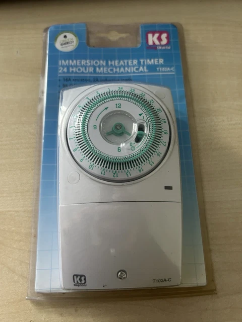 KS KING SHIELD T102A-C 24 Hour Mechanical Immersion Water Heater Timer ...