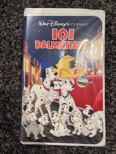 WALT DISNEY'S CLASSIC 101 Dalmatians Black Diamond VHS Vintage 1992 ...