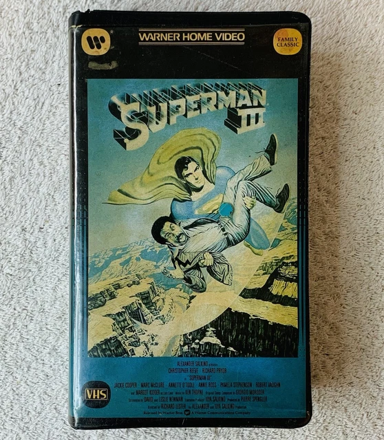 SUPERMAN III (CLAMSHELL VHS) Warner Bros. 1983 Christopher Reeve ...