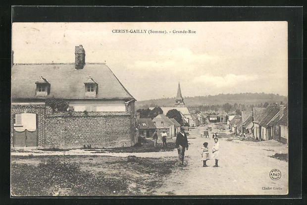 CPA CERISY-GAILLY, GRANDE-RUE 1906 EUR 4,00 - PicClick FR