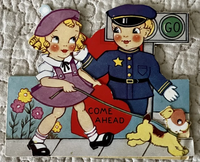 VINTAGE VALENTINE GIRL Police Dog Die Cut Greeting Card 1930s 1940s 4 98 PicClick vintage-valentine-girl-police-dog-die-cut-greeting-card-1930s-1940s-4-98-picclick
