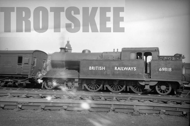 LARGER NEGATIVE BR British Railways Steam Loco 69818 Class A5 ...