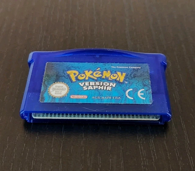 JEU POKÉMON VERSION Saphir GBA Nintendo Game Boy Advance FR Cartouche ...