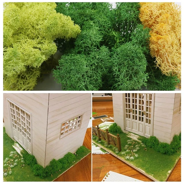 TABLE SIMULATION SHRUB Clump Mini Lichen Grass Model Soldier Building ...