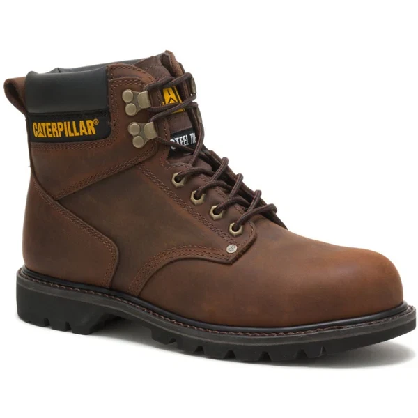CAT - CATERPILLAR Second Shift ST 6'' Work Boots Dark Brown Size: 9.5 ...