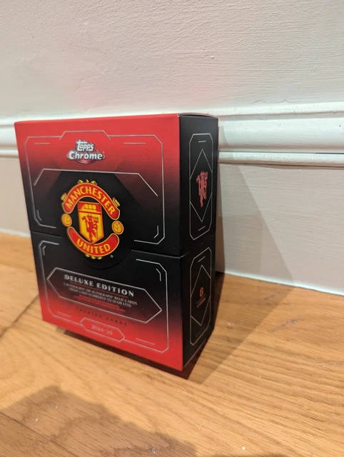 BOX ONLY: 2024/25 Topps Chrome Manchester United Deluxe Edition ...