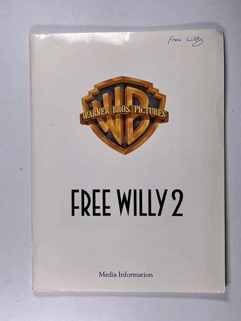FREE WILLY 2 Movie Press Kit Jason Richer Original Promotion Notes ...