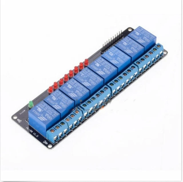 8 CHANNEL 5V Relay Module Shield for Arduino Uno Meage 2560 1280 ARM ...