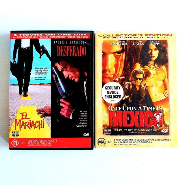 DESPERADO / EL Mariachi / Once Upon a Time In Mexico DVD Bundle ...