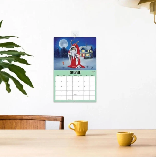 2025 HORROR MOVIE Cats Calendar - Scaredy Cats Wall Calendar Gift for ...
