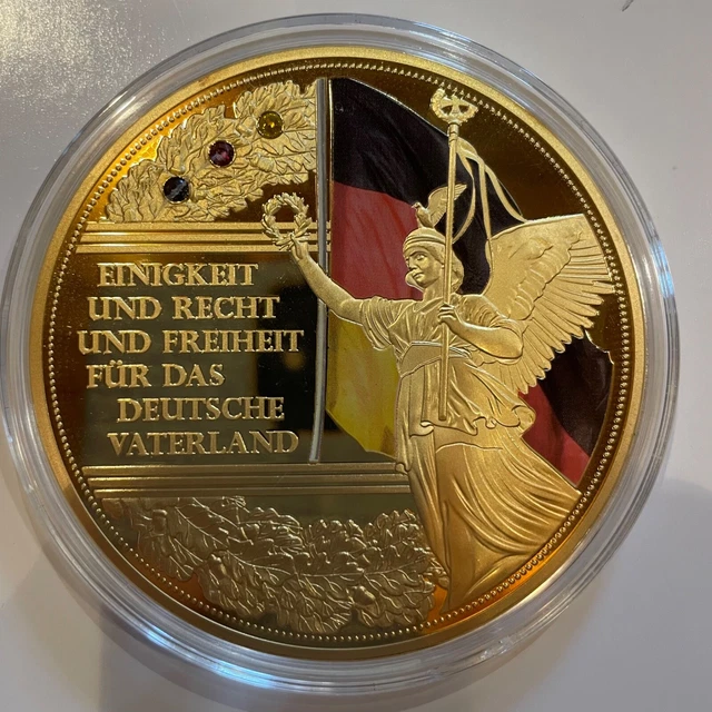 GIGANT MEDAILLE DIE Deutsche Nationalhymne 2019 mit Echtheitszertifikat ...