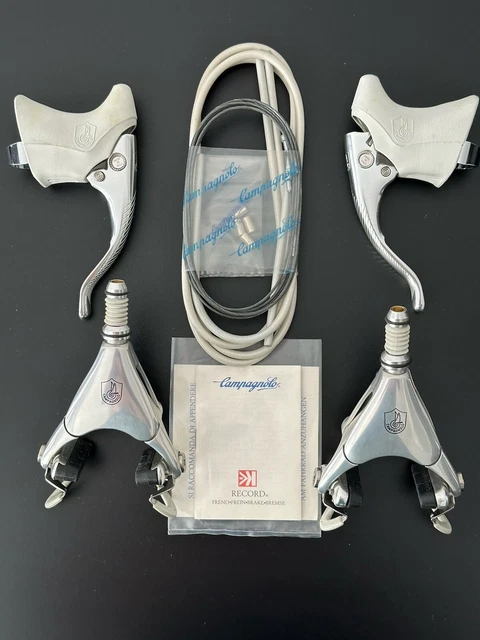 VINTAGE NOS IN Box Campagnolo Record 3rd Gen. Delta Brakes & Cables Set ...