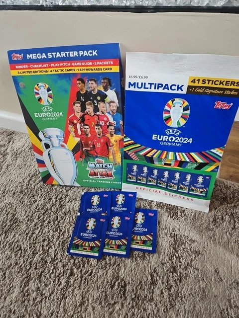 TOPPS UEFA EURO 2024 Official Stickers Bundle £19.43 - PicClick UK
