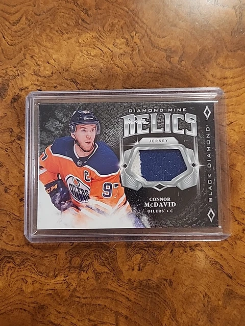CONNOR MCDAVID 2018-19 UD Black Diamond Mine Relics Patch 2-clr Oilers ...