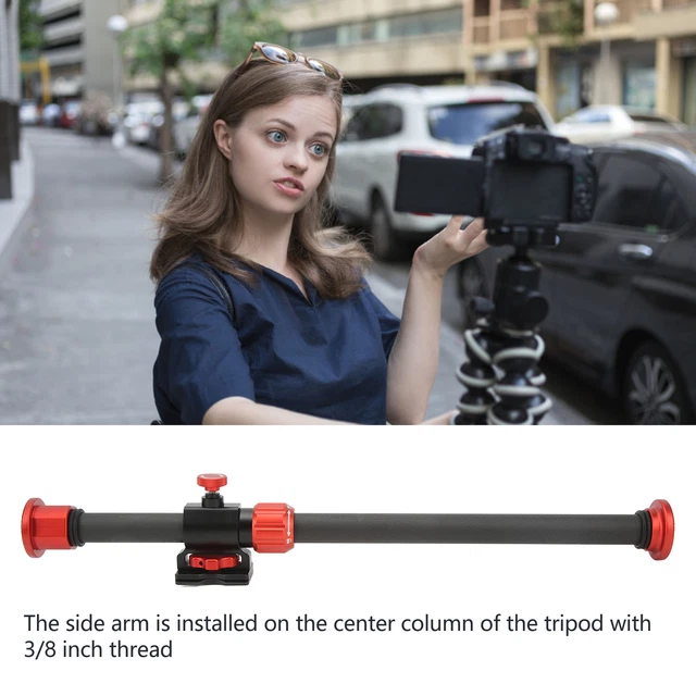 CAMERA TRIPOD EXTENSION Arm 5KG Max Load Double Lock Tripod Extension ...