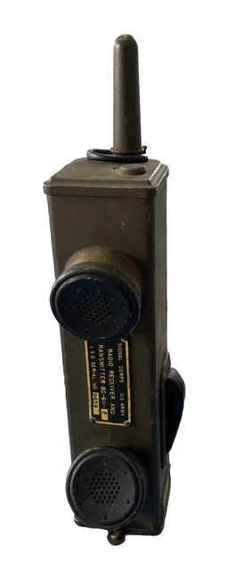 WWII US ARMY Signal Corps Walkie Talkie Radio Receiver and Transmitter ...