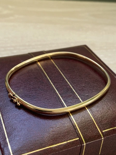 BEAUTIFUL 9CT GOLD Vintage Bangle £338.18 - PicClick UK