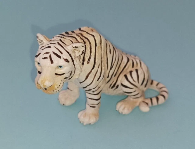 SCHLEICH WEISSER TIGER alt sitzend 14097 RAR Rarität #88 EUR 30,40 ...