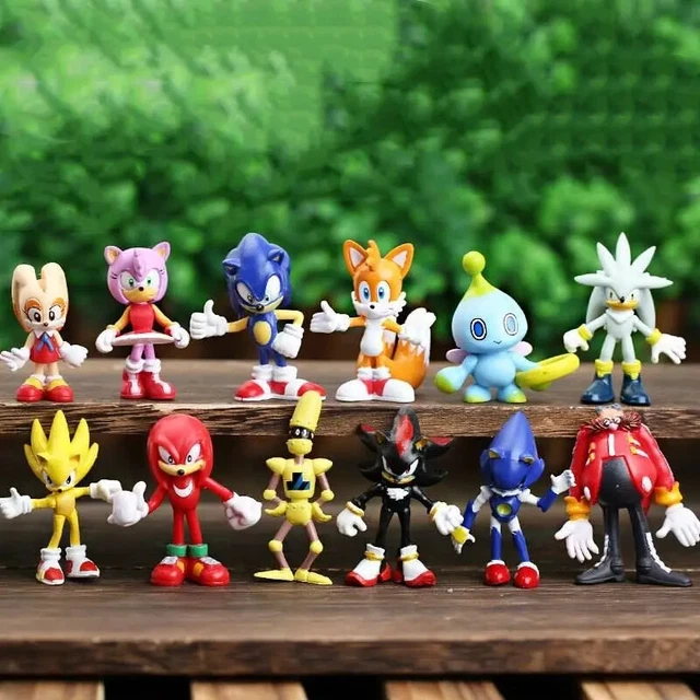 12PCS MINI SONIC PVC Character Toy Set EUR 19,19 - PicClick FR