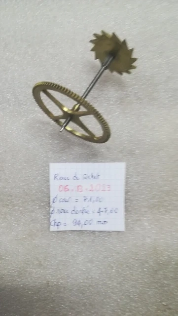 HORLOGE COMTOISE ROUE de rochet (06.B.2023) uhr old french clock ...