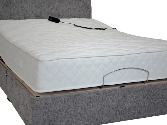 HEAVY DUTY MOBILITY Electric Adjustable Bed+ Gel Cool Pocket Mattress ...