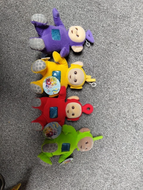 VINTAGE 1998 HASBRO Teletubbies Plush Dolls Dipsy Po Eden With Tags ...