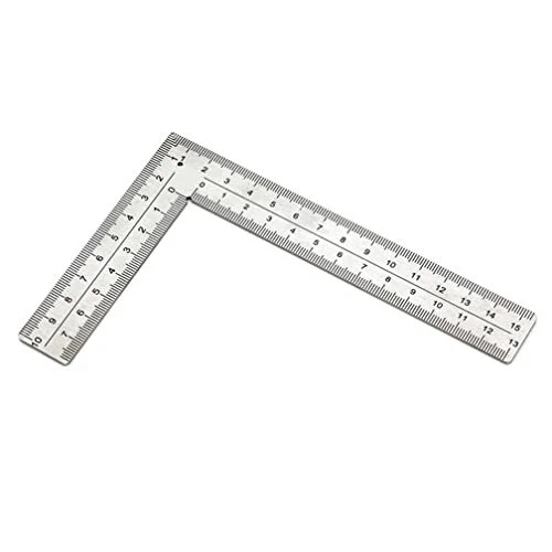 STAINLESS STEEL L Shaped Ruler Carpenters Square Framing Measuring Tool ...