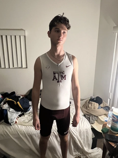 NIKE PRO ELITE Swift Texas A&M Aggies Track & Field Singlet Sz S ...