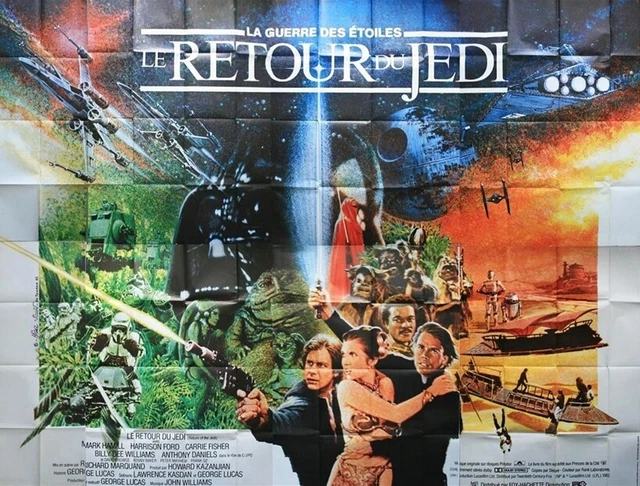 AFFICHE ORIGINALE 1983 le retour du jedi star wars 400x300 cm 4x3 EUR 600,00 - PicClick FR
