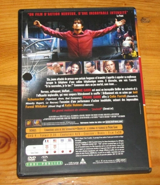 PHONE GAME DVD (Colin Farrell,Forest Whitaker, Katie Holmes, Joël ...