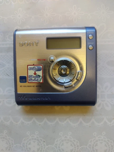 SONY MZ-NH700 MINIDISC Hi-MD Walkman Player/Recorder+2 Hi-MDs+5MDs ...