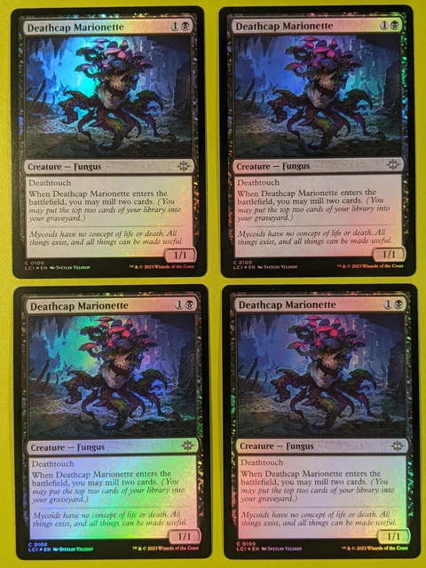 FOIL DEATHCAP MARIONETTE x4 Lost Caverns of Ixalan 4x MTG Magic the ...