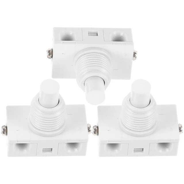 3 PCS PUSH Button Replacement Push-button On-off Switch Switches ...