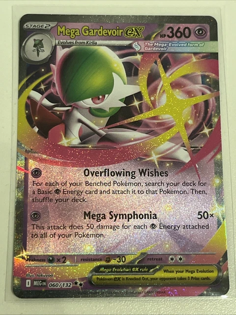 POKÉMON TCG MEGA Gardevoir ex 060/132 Mega Evolution Base Set Double ...