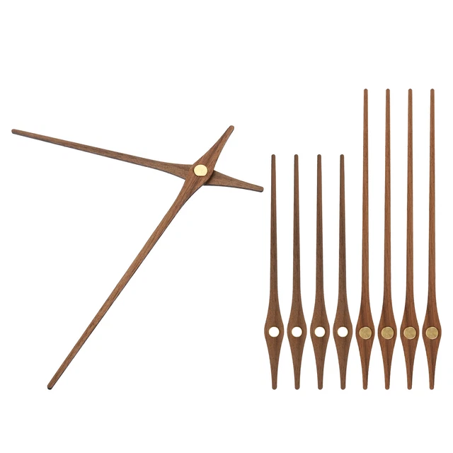 CLOCK HANDS KIT, 5 Set Wooden Mechanism Clock Hand Parts for 14 Inch ...