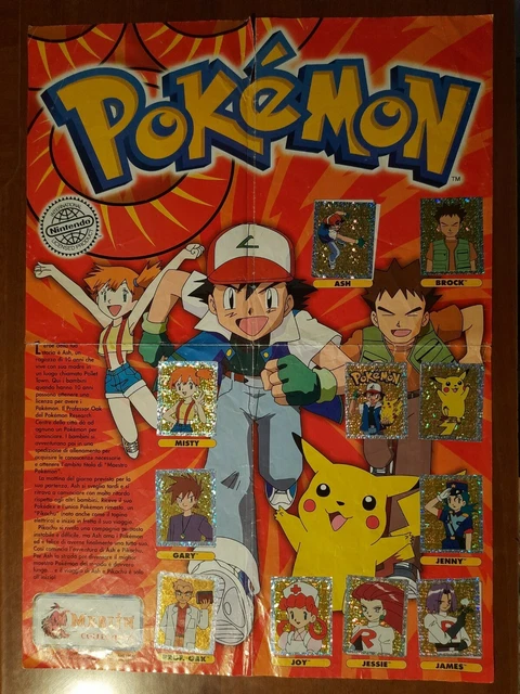 POKEMON POSTER STICKER Completo 1999-2000 - Merlin Collection ITA - EUR ...