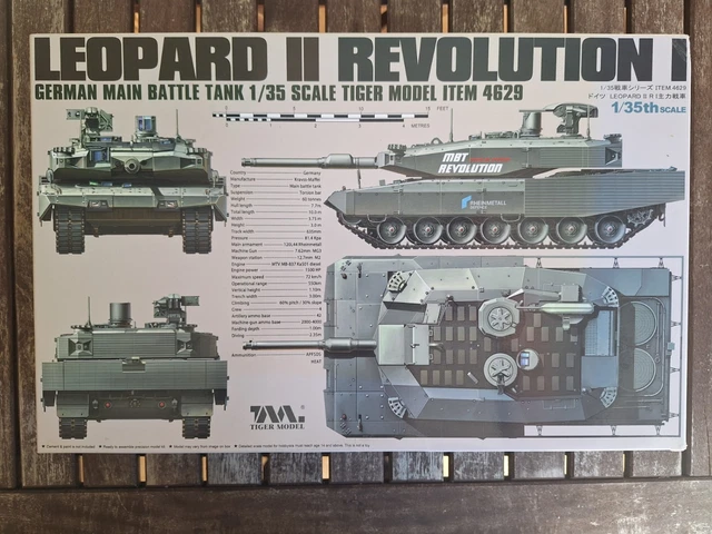 GERMAN BATTLE TANK Leopard II Revolution I | Tiger Model | Nr. 4629 | 1 ...