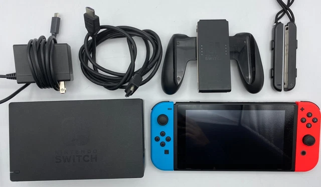 LOT CONSOLE NINTENDO Switch 32 Go avec avantages rouges et bleus EUR ...