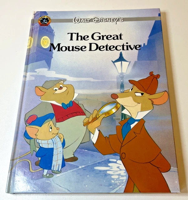 THE GREAT MOUSE Detective Walt Disney Vintage Large Hardcover Book 1991 ...